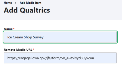 Embed a Qualtrics Survey | Digital Experience